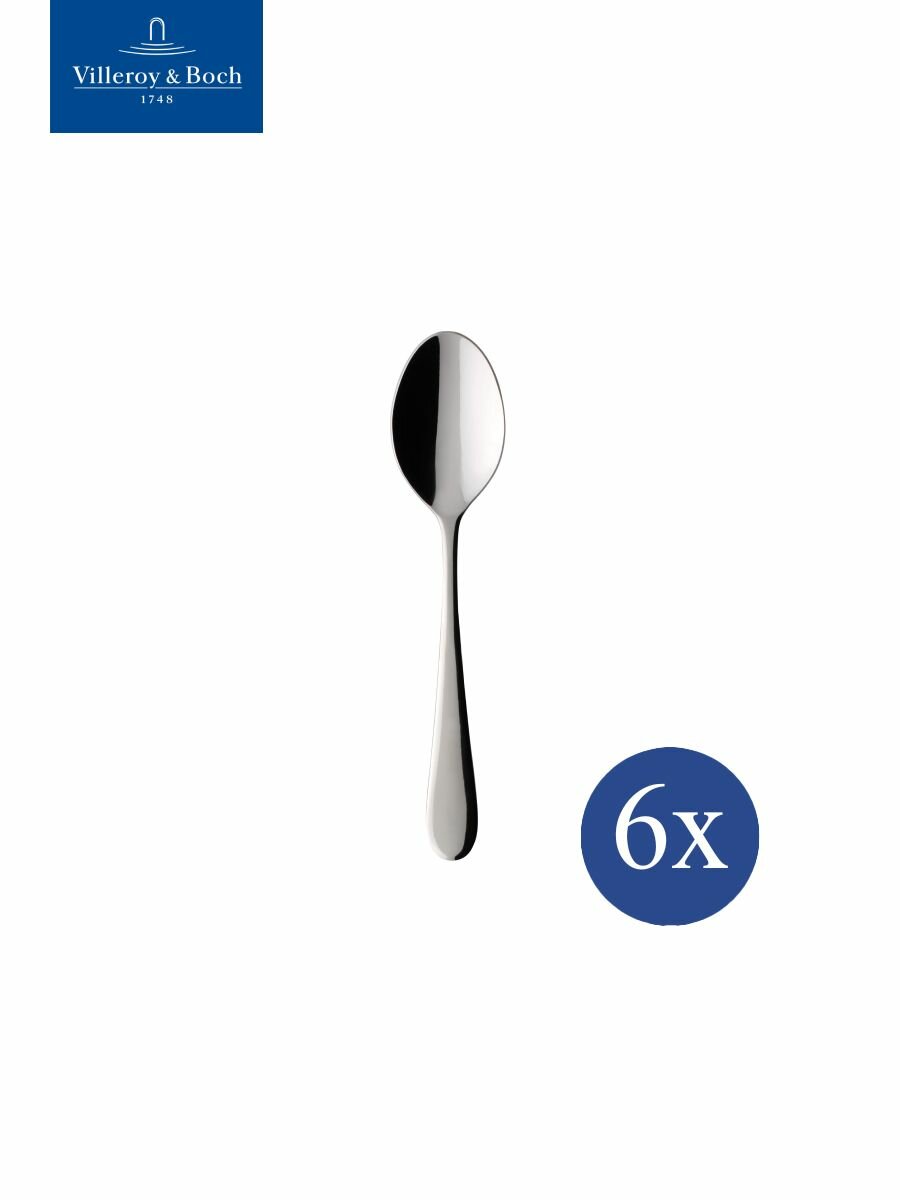 Набор чайных ложек 14,5 см, 6 предметов, Oscar, Villeroy & Boch, Нержавеющая сталь