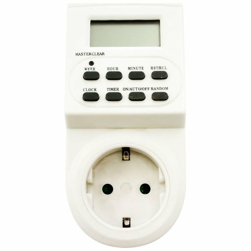 Розетка с таймером, недельная электронная, мощность 3500W/16A FERON TM22/61925 23205