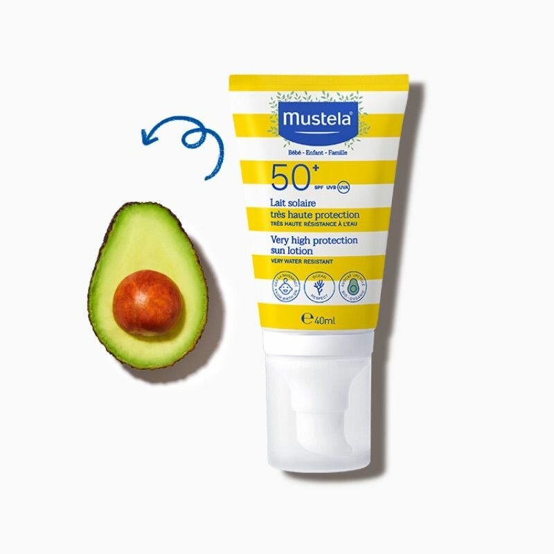 MUSTELA Солнцезащитный лосьон с очень высокой степенью защиты SPF50+ 40 мл (для всей семьи)