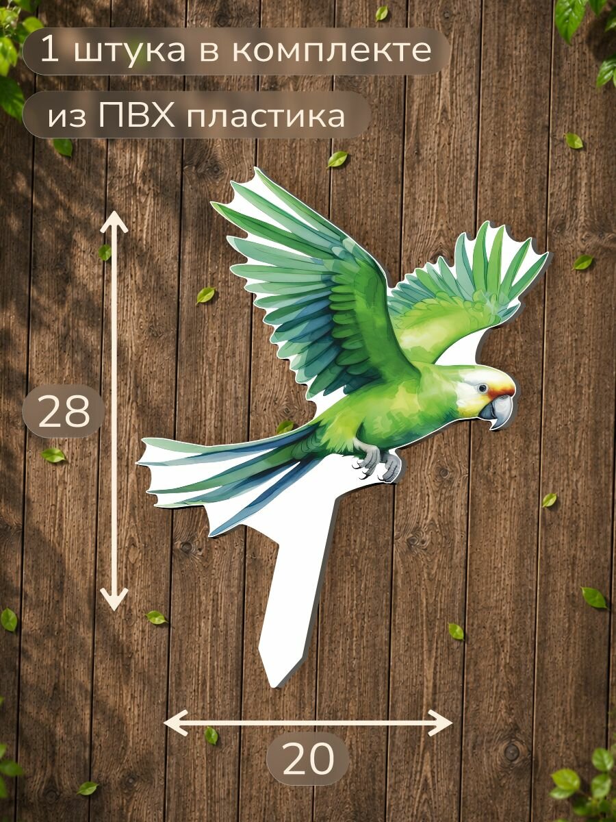 Фигурки для сада попугай - птица — фото 1