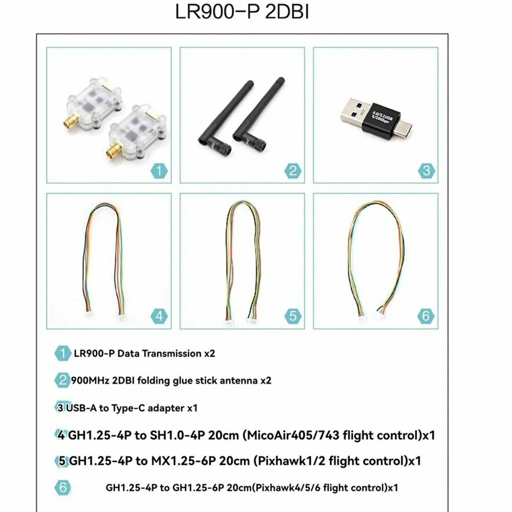890-915MAHZ LoRa Телеметрическое Радио Для //PX4 LR900-P