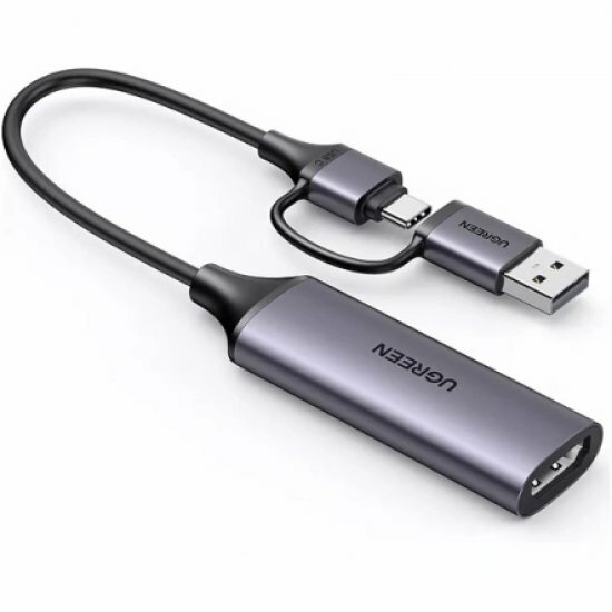 Устройство видеозахвата Ugreen CM716, серый(25854)