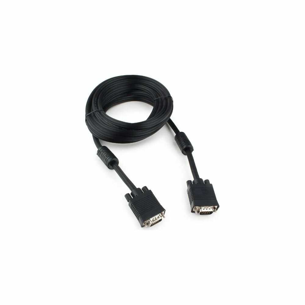 Кабель Cablexpert Premium VGA 15M/15M, 5.0м, черный CC-PPVGA-5M-B