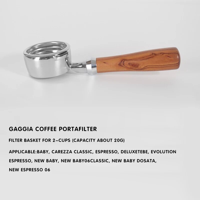 Портафильтр 58 мм из нержавеющей стали ALIKISSCAFE для Gaggia Classic 58MM For Gaggia B