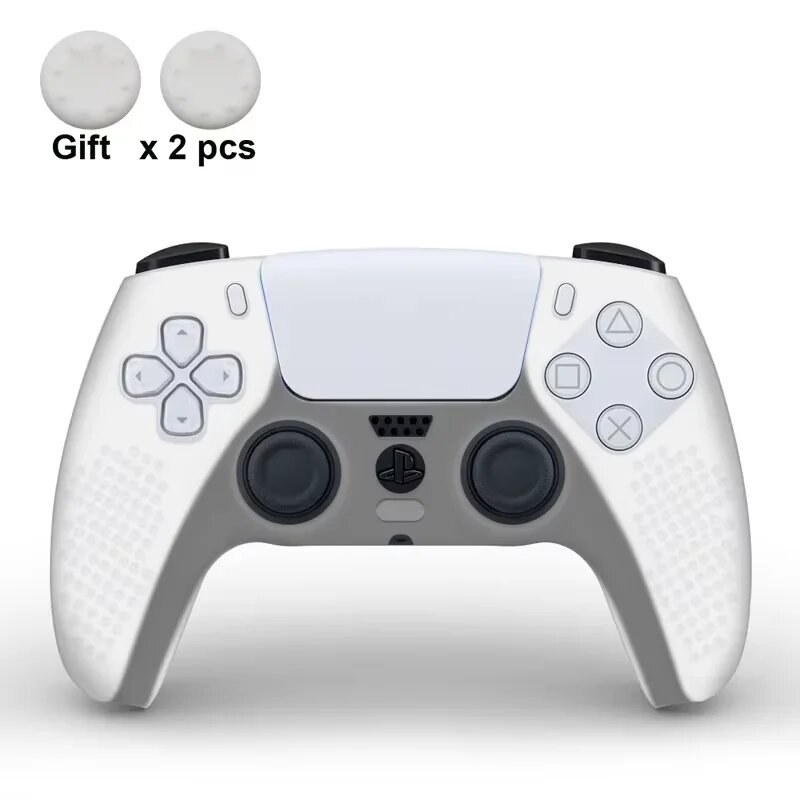 Силиконовый чехол для контроллера PS5 TECTINTER Белый, White