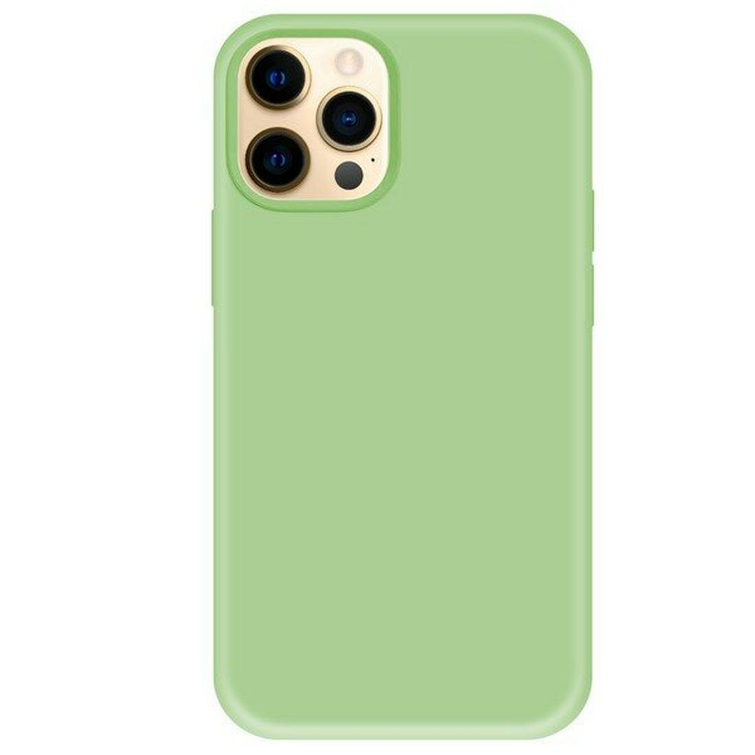 Krutoff / Чехол-накладка Krutoff Silicone Case для iPhone 12 Pro Max (mint) 1