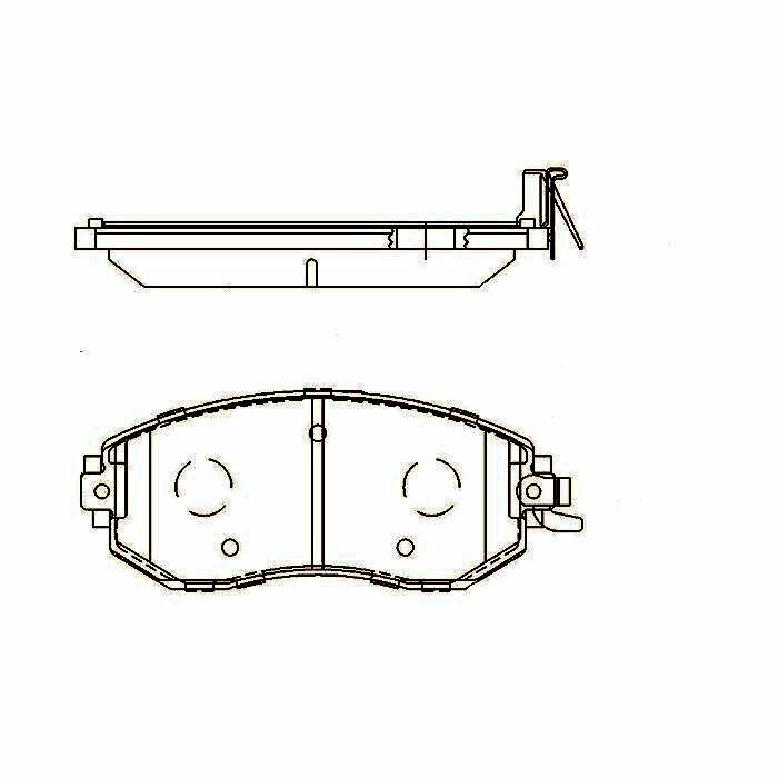 Колодки тормозные дисковые для SUBARU FORESTER, OUTBACK, LEGACY, передние / CTR GK1362