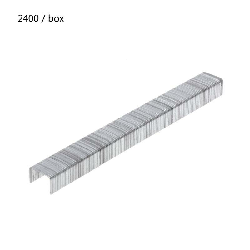 2400 шт. дверных скоб 10x8 мм для степлера, Серебро