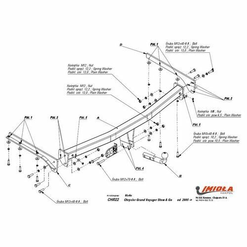 Фаркоп HYUNDAI (i30 3/5D) IMIOLA ch022