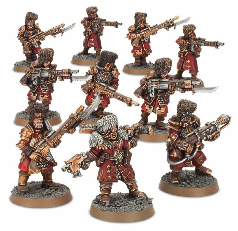 Vostroyan. С подставками. Warhammer 40.000