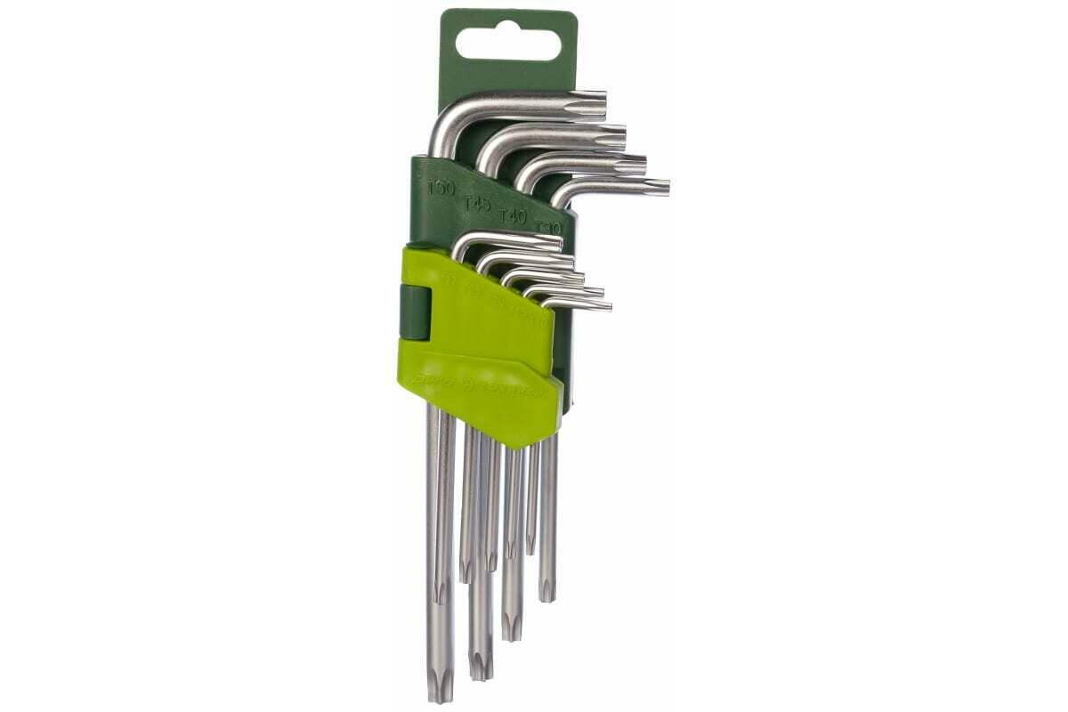 Набор ключей TORX 9 шт с отверстием ДТ/40 Дело Техники 563591