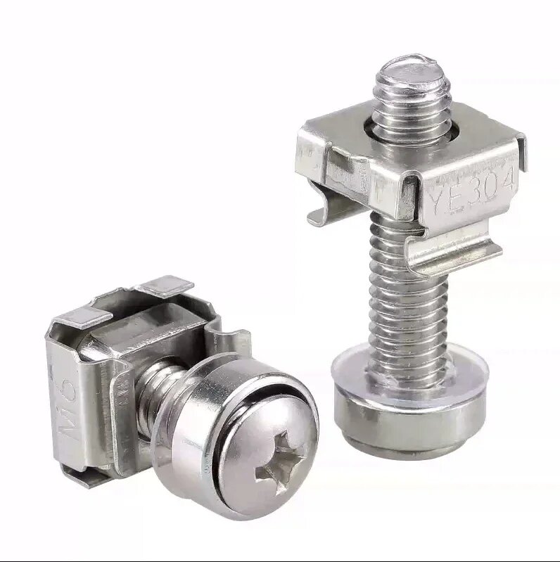Клетчатые гайки M5 M6 из нержавеющей стали M6-3pcs, Screws Nuts, 16mm