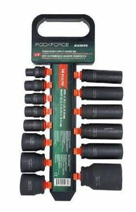 ROCKFORCE Набор головок ударных комбинированный 14пр. RF-4149MPB