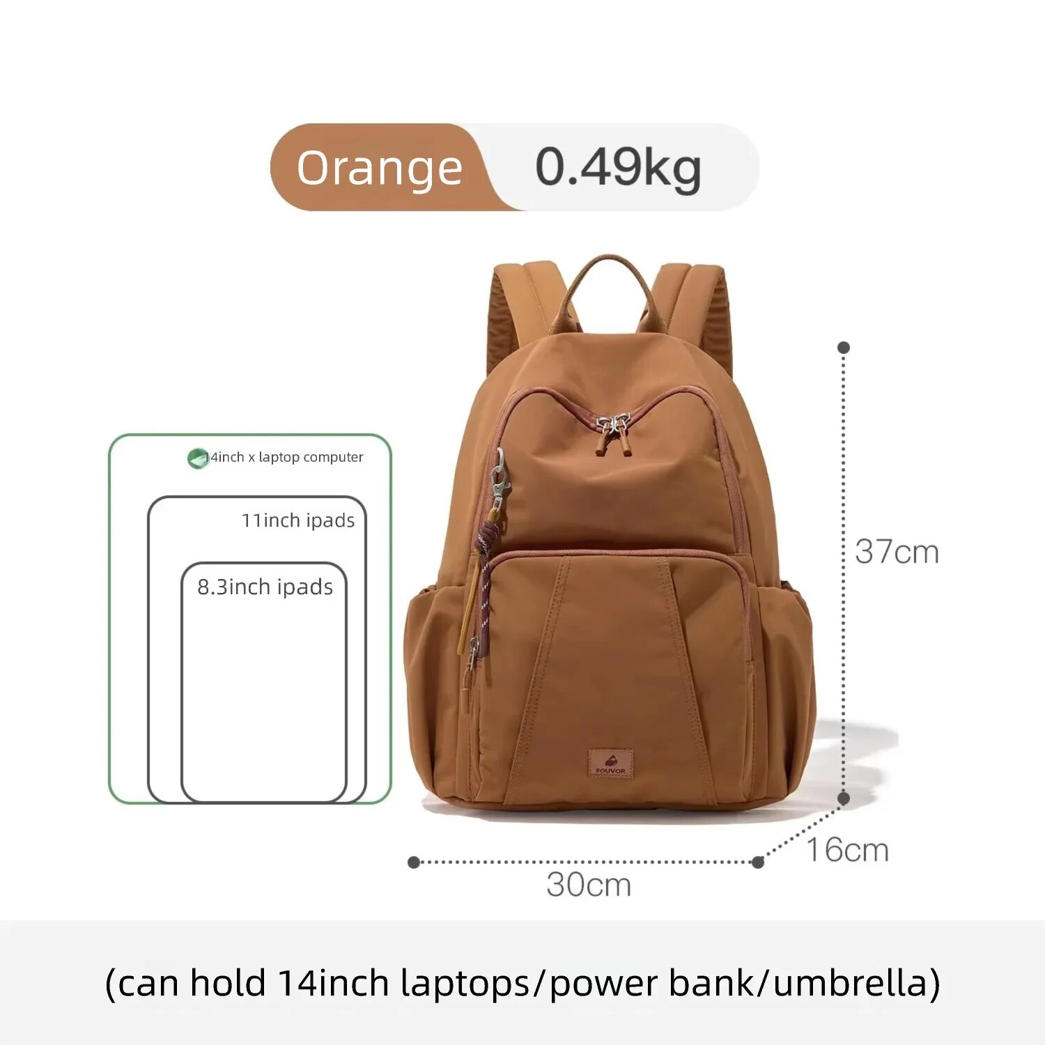 Рюкзак Fouvor Minimalist Commuter Travel Backpack, легкий походный рюкзак для путешествий, вместительный школьный ранец для студентов, рюкзак для ноутбука 3082-18