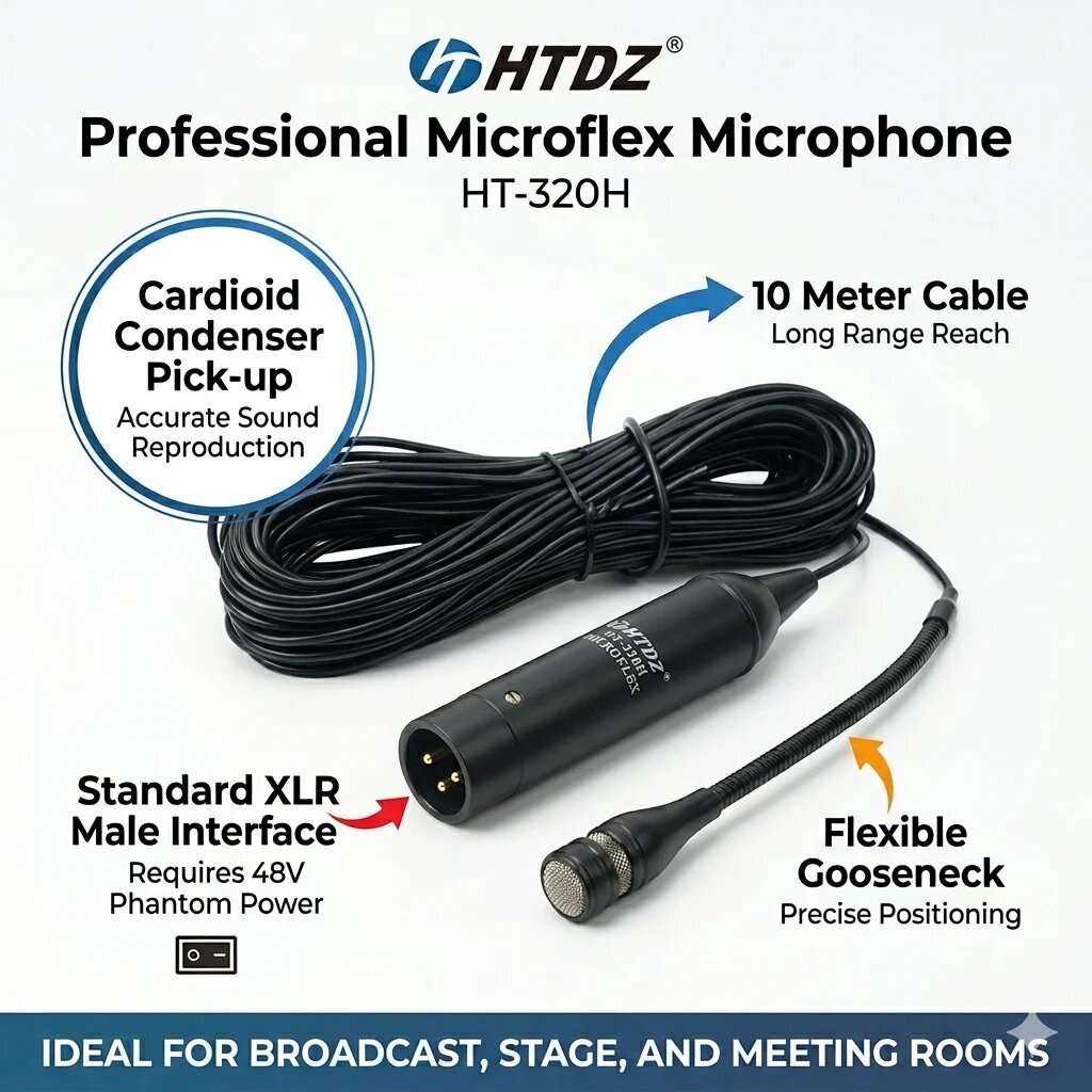 Подвесной кардиоидный микрофон HT-320H