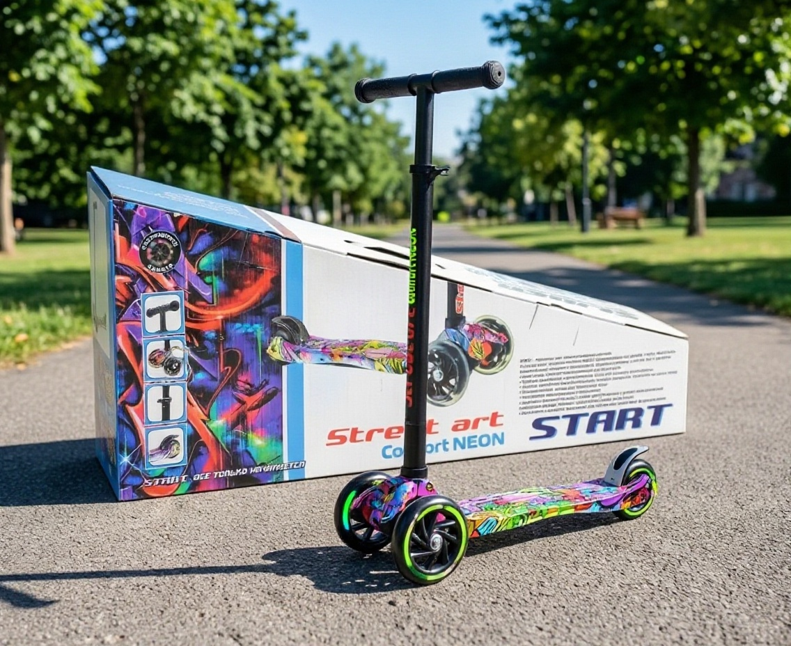 Самокат кикборд, трехколесный Slider, SS2C5N, колеса PU, SS2C5N