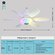 Люстра-вентилятор потолочная 32 Вт, 500 мм, белая, с RGB подсветкой и пультом ДУ