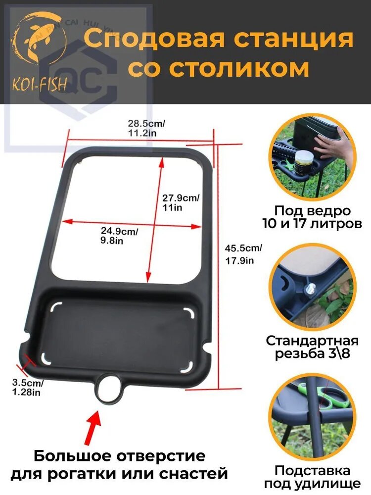 Подставка для кормушек при карповой рыбалке, поднос для метода feeder, европейская рыбалка на крупную рыбу