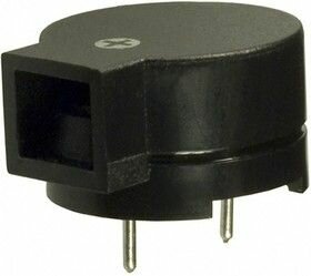 HC0903A , звукоизлучатель электромагнитный, 1.5 В, 80 мА, 80 дБ, 3.2 кГц, 9,5х6.5 мм
