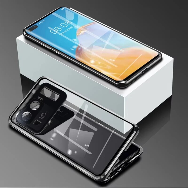 Металлический магнитный чехол для Xiaomi 11 Ultra, HJ Silver