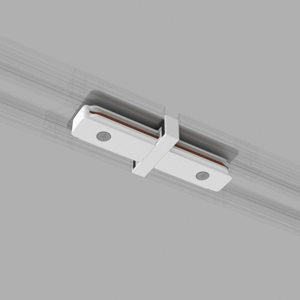 Elektrostandard TRC-1-1-I-WH / Коннектор прямой для однофазного шинопровода (белый) Электростандард.