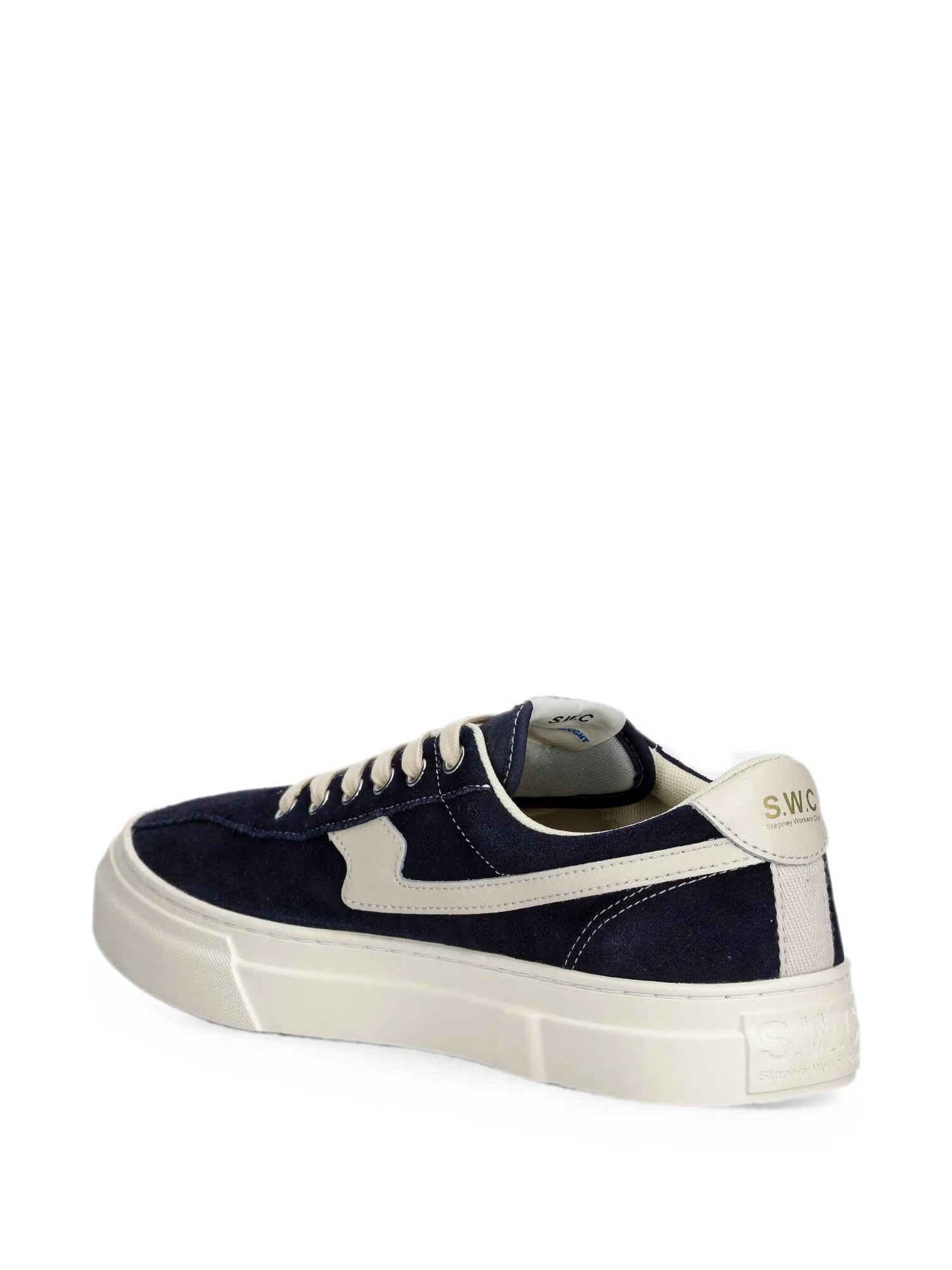 Кроссовки Stepney Workers Club Dellow S-Strike Cup suede logo-patch sneakers, размер 41, blue — фото 1