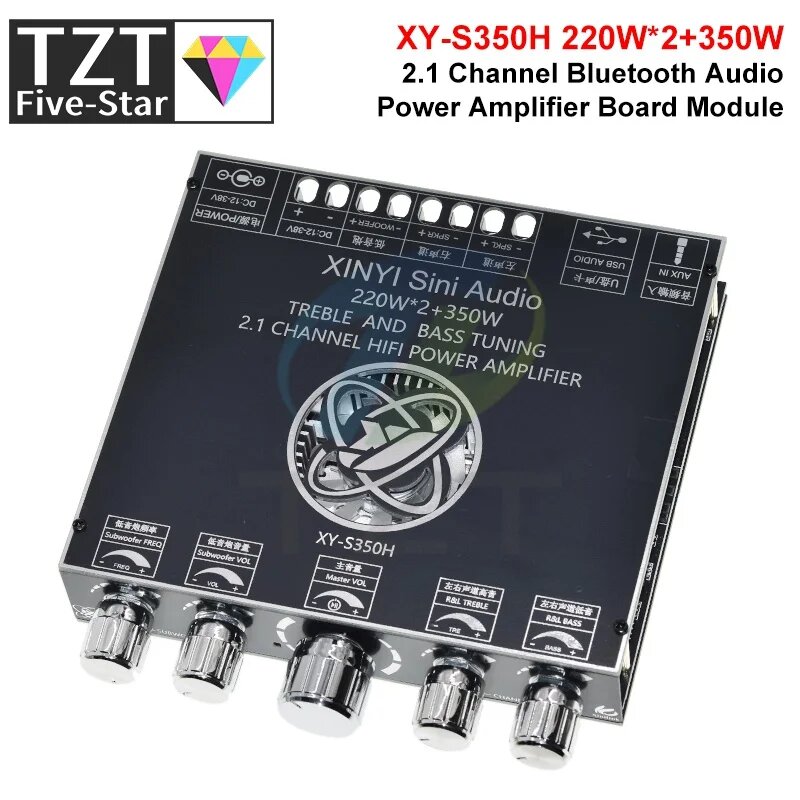 Плата усилителя TZT XY-S350H 220Wx2+350W, Цвет: 1PCS