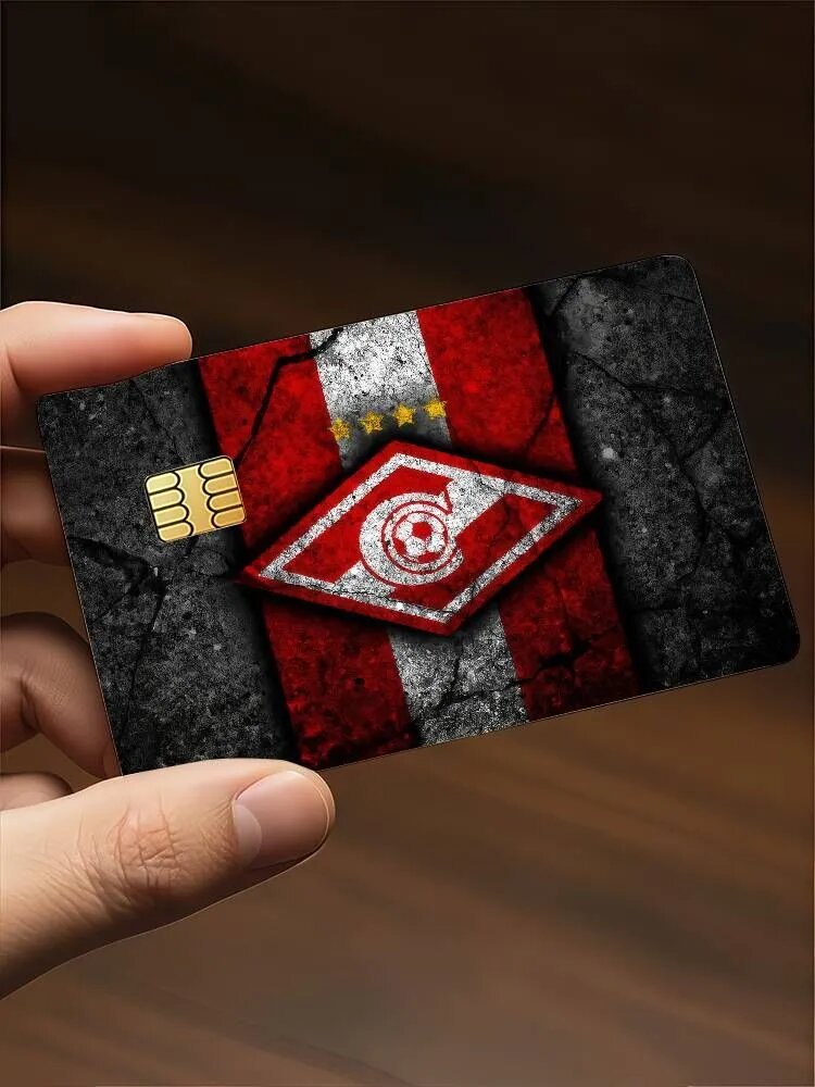 FC Spartak Moscow ФК Спартак Москва Наклейки на кредитные карты банковские и дебетовые декоративная защита устойчивые к царапинам подарок 4 шт
