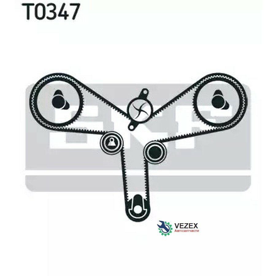 SKF VKMA91707 рем. к-кт ГРМ!\ Toyota Land Cruiser UZJ100 4.7 98>