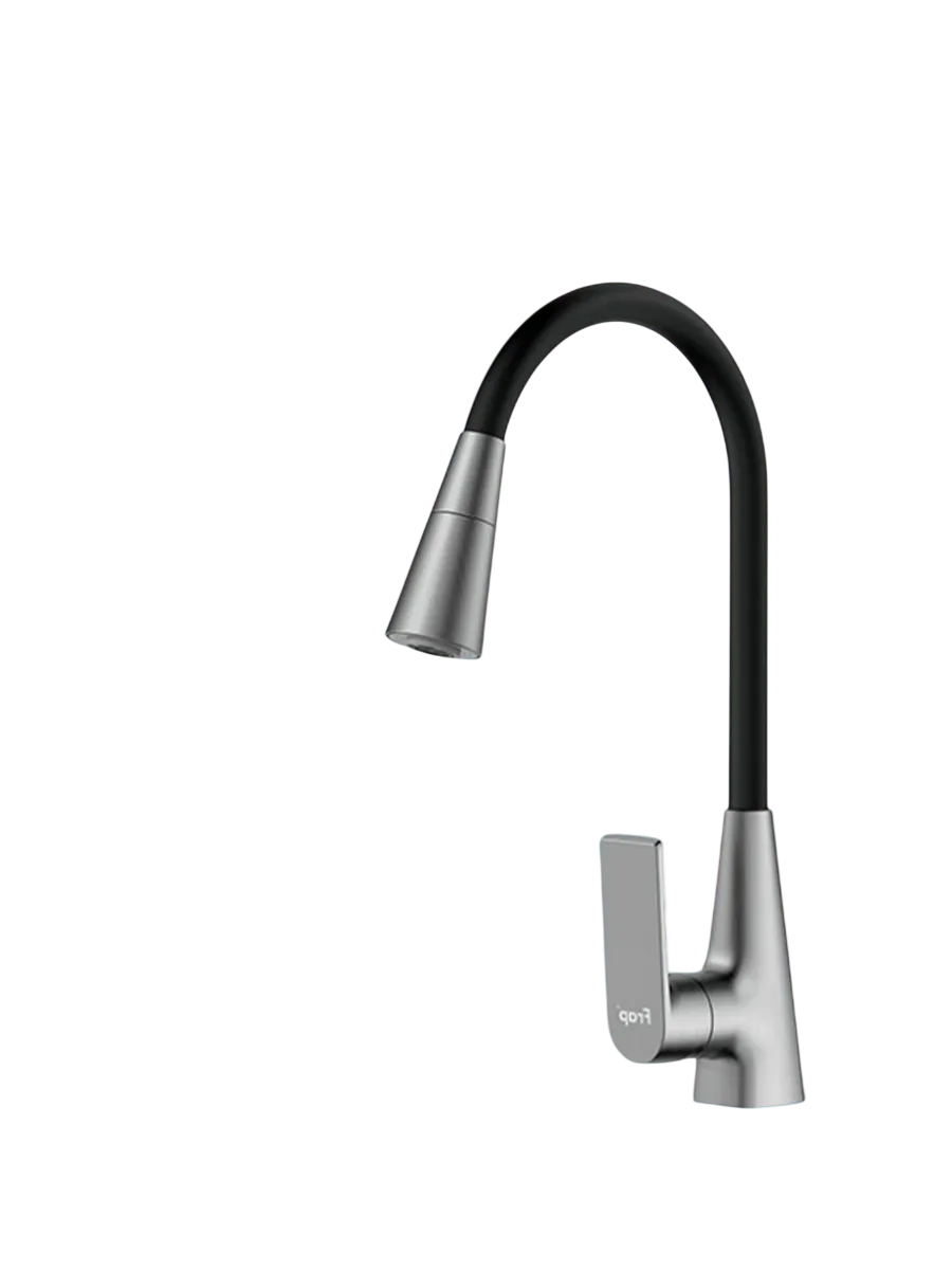 Смеситель для кухни FRAP F4471-9 оружейная сталь, d35, латунь, гайка