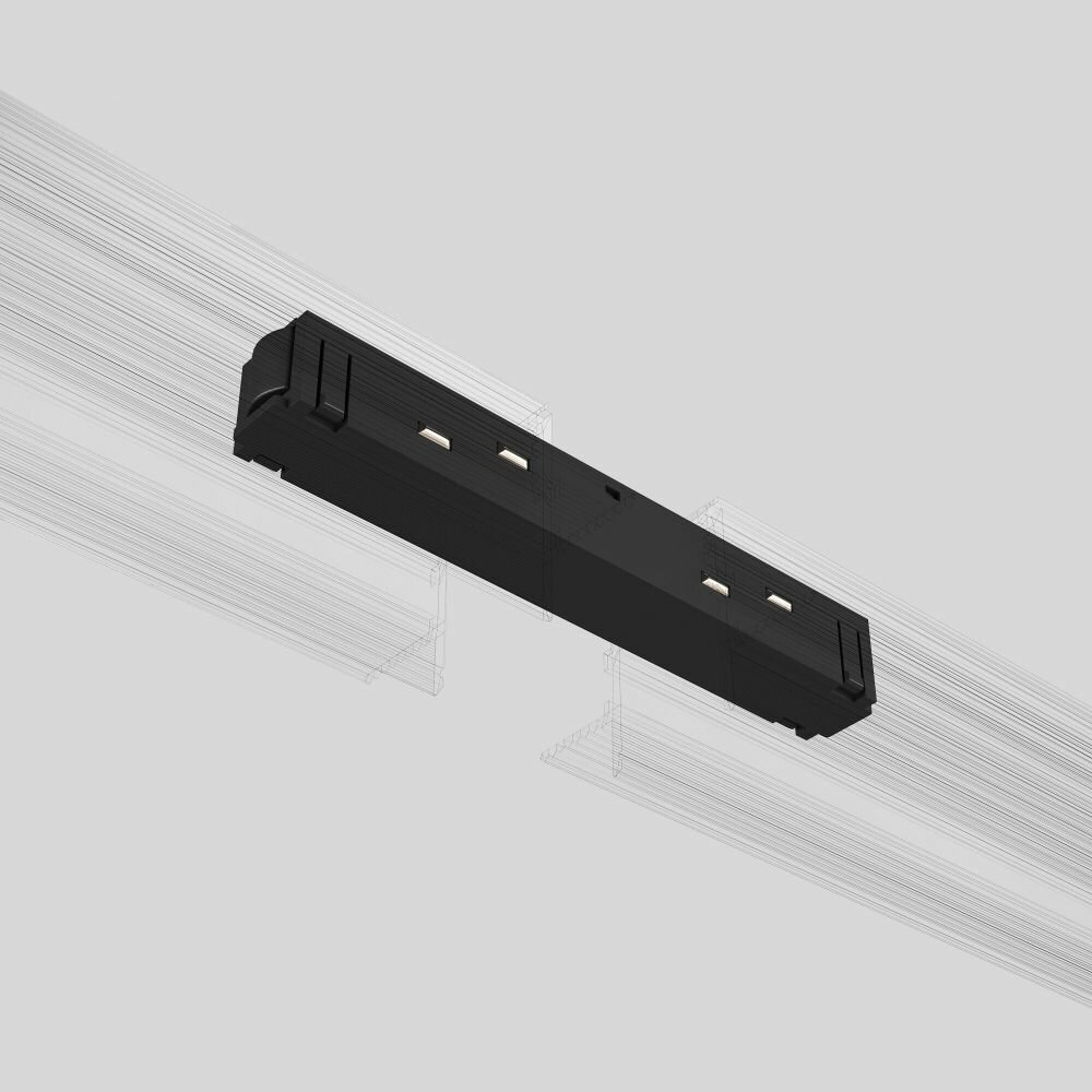 Elektrostandard Slim Magnetic Прямой коннектор черный 95135/00 Электростандард.