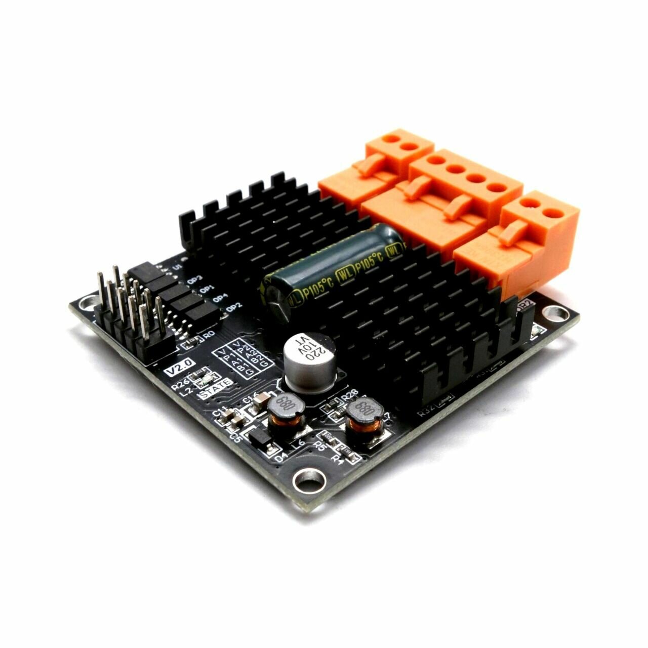 Двухканальный драйвер коллекторного двигателя 6.8-28V 12А 2х300W