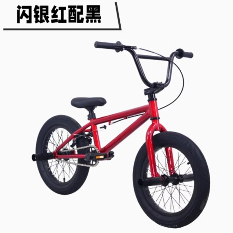 BMX-байк для мальчиков и девочек, детский модный показательный уличный байк, трюковой байк, педальный байк для детей 6-8 лет, 16/18 дюймов