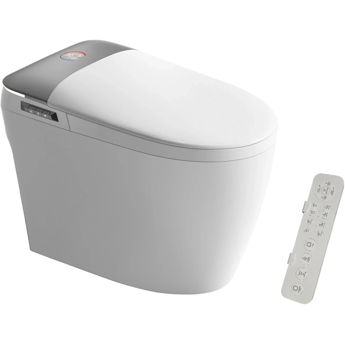 Электронный унитаз-биде напольный Ceruttispa Ersilia Smart CT10616 импульсный, безободковый, торнадо, с сиденьем микролифт, белый