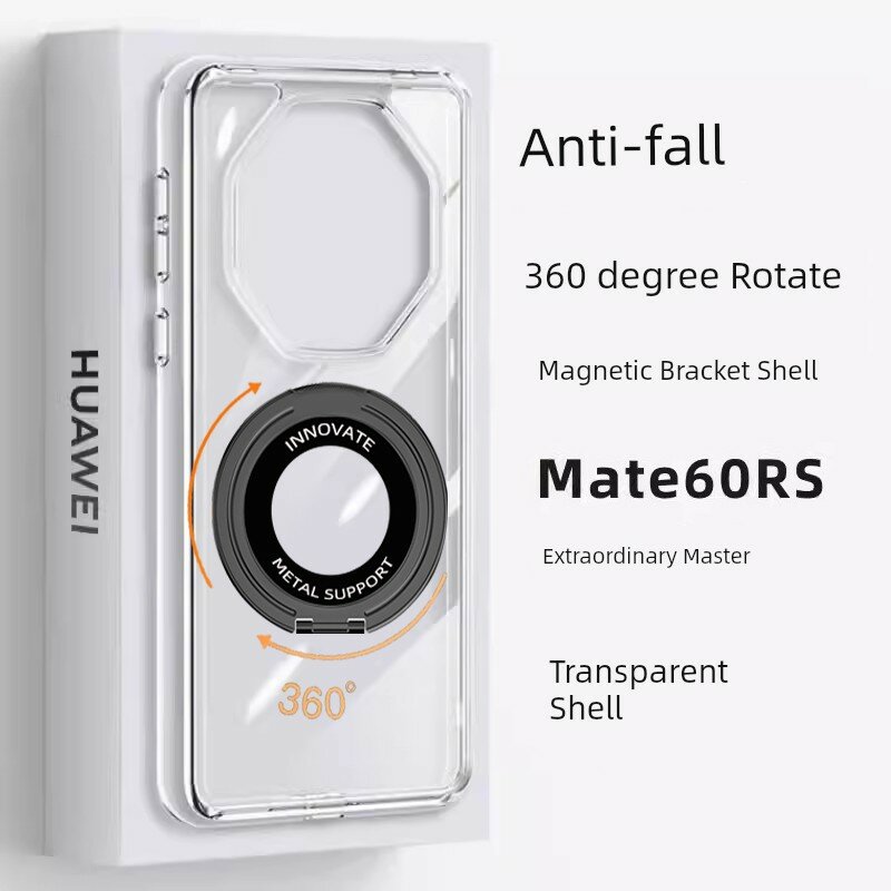 Huawei Mate 80 Pro Max Пространственная оболочка ударопрочная, прозрачный, магнитный поворотный крепеж 360°
