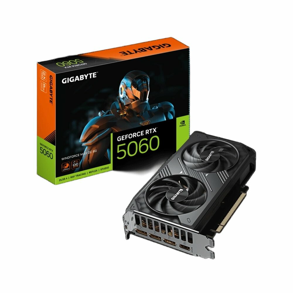 Видеокарта Gigabyte GeForce RTX 5060 Windforce Max OC 8GB GDDR7 128bit