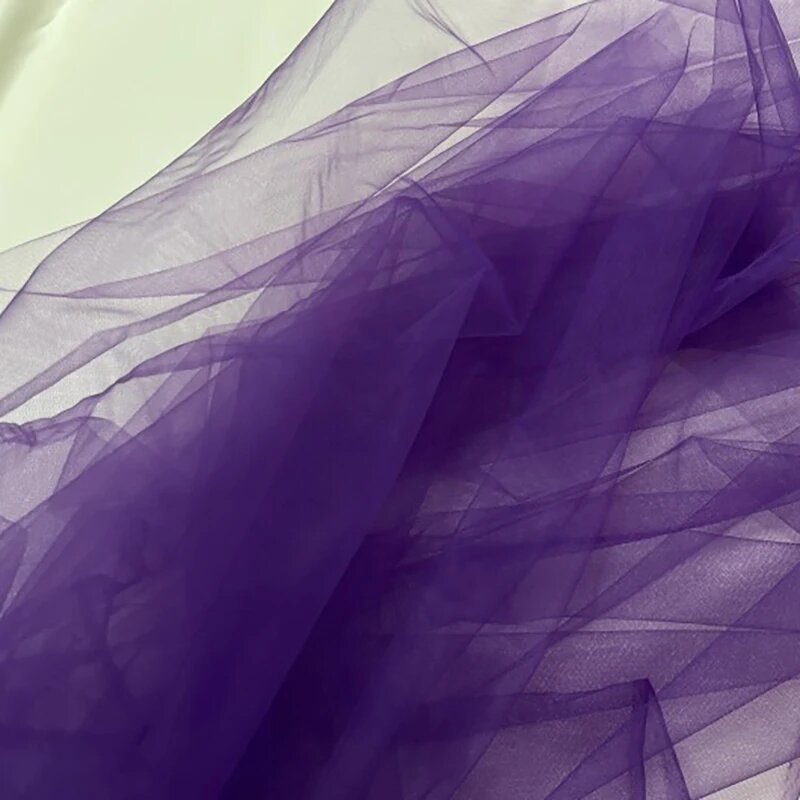 Сетчатая ткань из нейлона Purple 160 см Фиолетовый, 2M, Dark purple