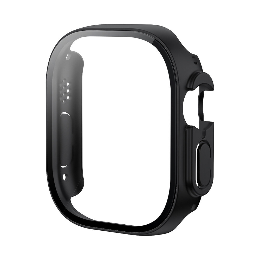 Apple Watch 42mm Защитный чехол из закаленного стекла - Черный жесткий чехол для всех серий