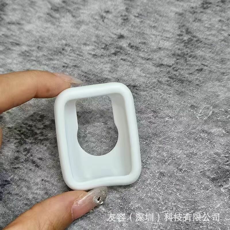 Полная защита силиконовый чехол для Xiaomi Band 8 Pro - Белый снег Антицарапинный Ударопрочный