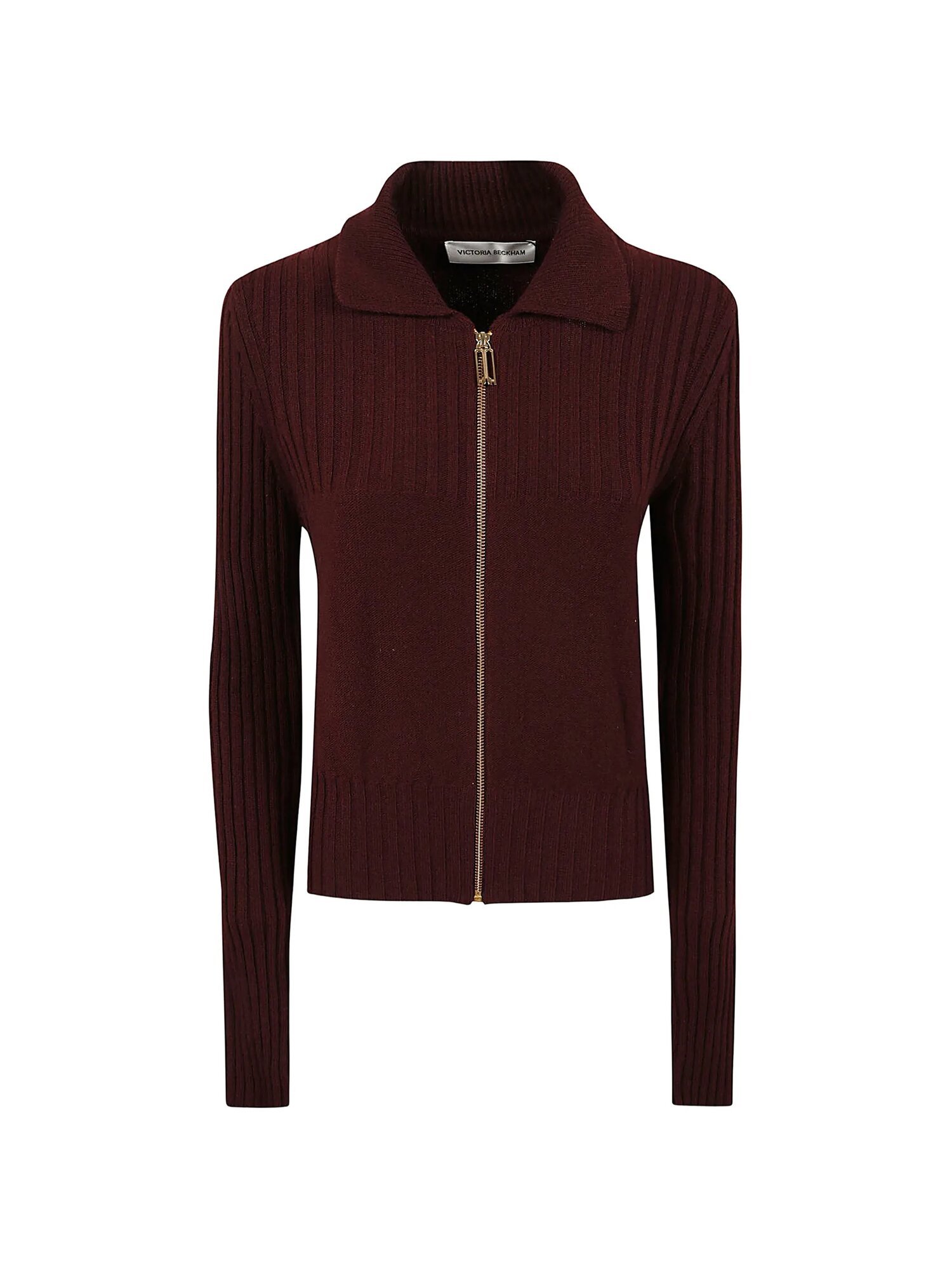 Кардиган Ribbed-knit zip-up cardigan