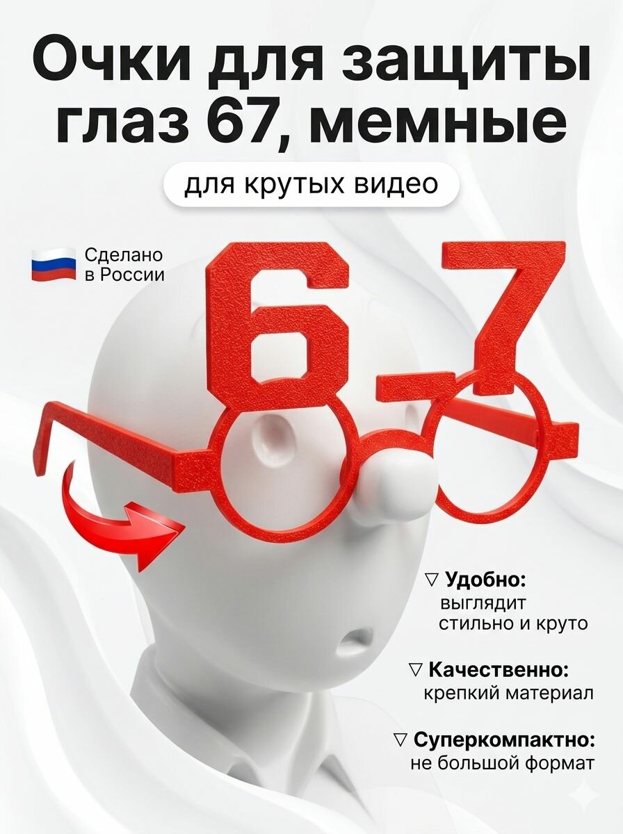 Очки для защиты глаз 67, мемные