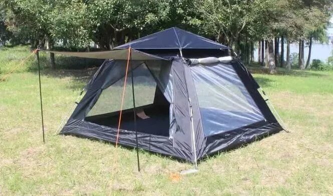 Палатка Goture для 6-7 человек, водонепроницаемая, автоматическая, 240*240*150 см, двойной слой, палатка для кемпинга, наружная купольная палатка для кемпинга, семейная палатка, палатка для пары
