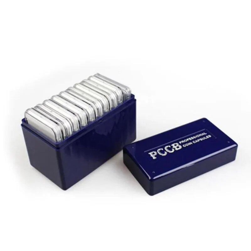 PCCB пластиковый ящик для хранения монет 10 штук белый Синий, Синий, Only 1 Box
