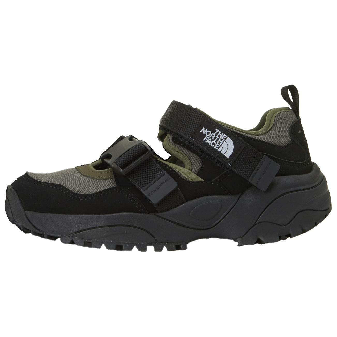 Сандалии треккинговые унисекс The North Face черные с хаки 43-44 EU