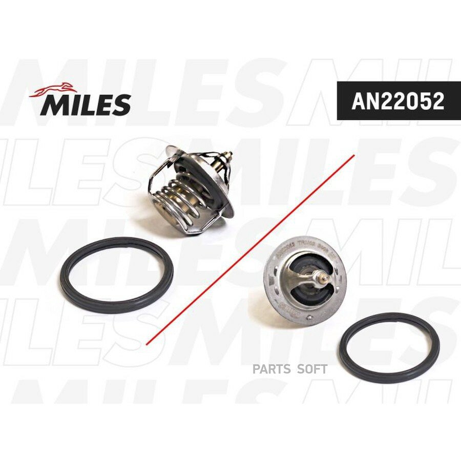 AN22052 MILES Термостат (88°С) HYUNDAI Accent '03- (ТагАЗ), Getz '02- (SOHC) MILES AN22052 | цена за 1 шт