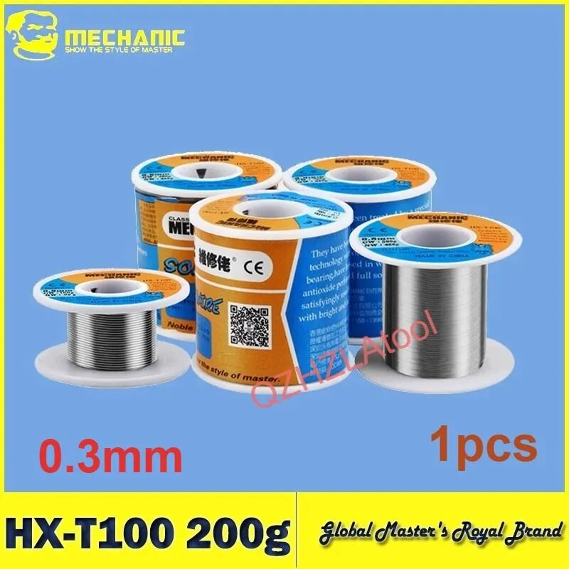 Mechanic HX-T100 Припой Для Пайки 200 Гр. 0.3 Мм, С Канифольным Сердечником