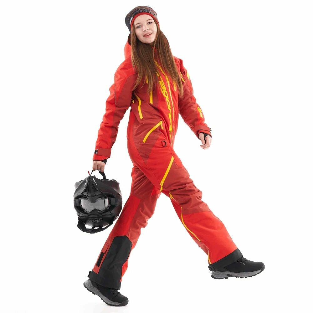 Комбинезон снегоходный утепленный DragonFly Extreme Woman, Red-Yellow, M BCP9