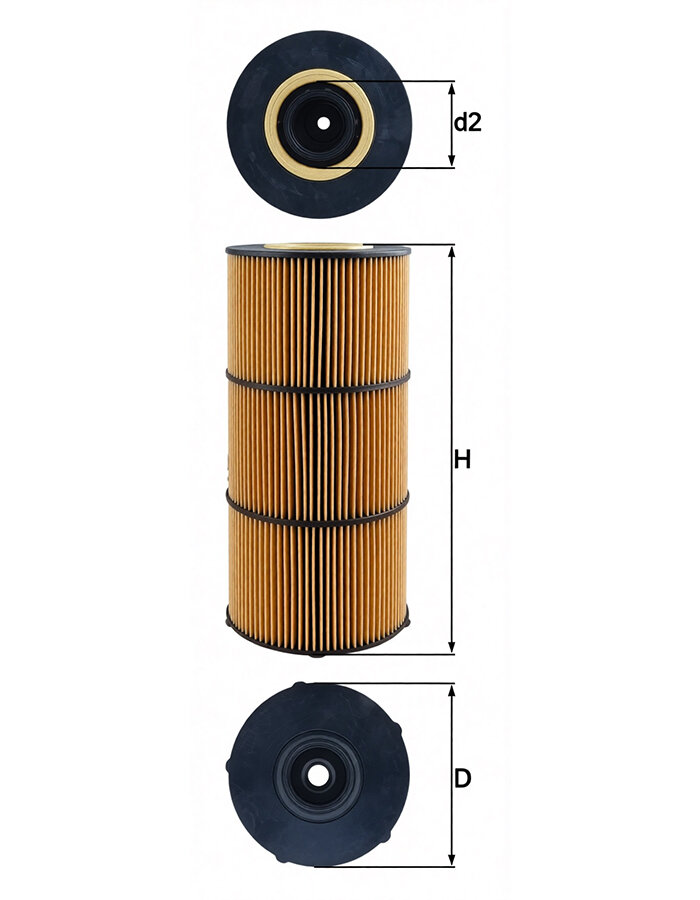 Фильтр масляный MAHLE/KNECHT OX832D