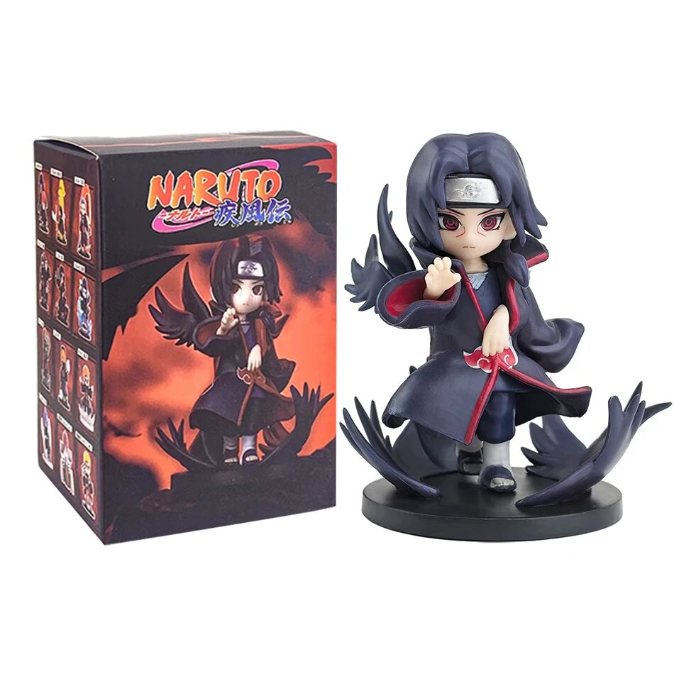 Фигурки Naruto Shippuden: Битва Против Акацуки - Гаара, Итачи, Обито, Наруто 9 Черный, 06-With Box