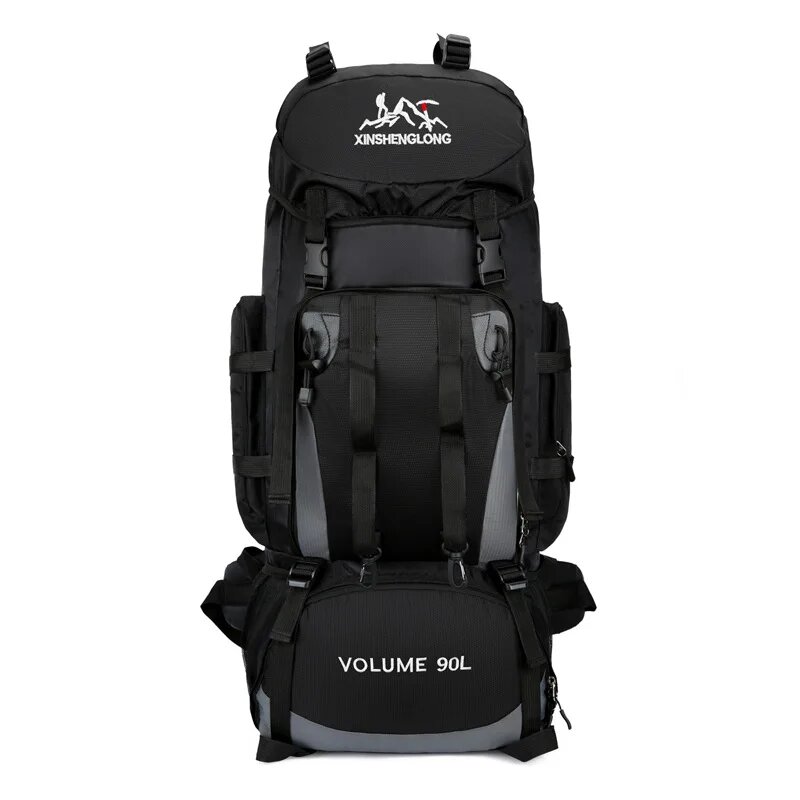 Черный походный рюкзак 90л, Color: black-A